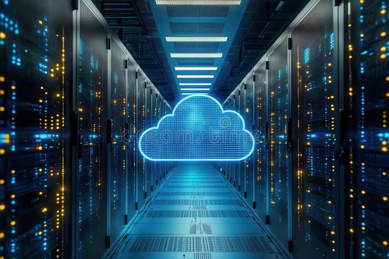 Innovative Data Center Infrastructure the Future of Cloud Computing Technology Stock Photo ...