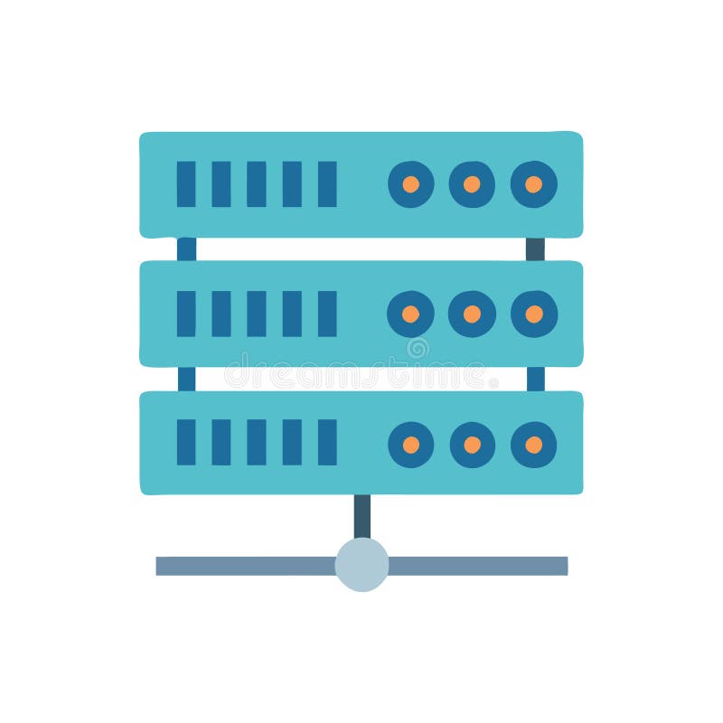 Innovative Data Center Rack Design Icon Stock Illustration ...