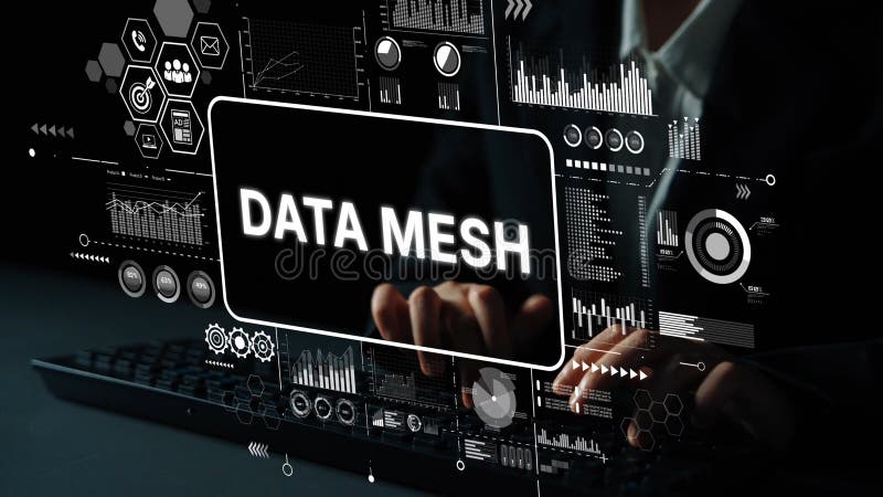 Innovative Data Mesh Concept with Graphical User Interface and Digital Analytics Visualization ...