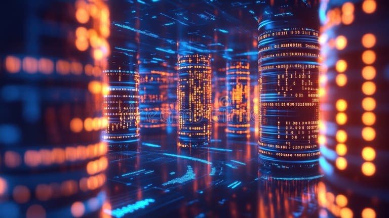 Innovative Data Storage System Processing Information in Futuristic ...