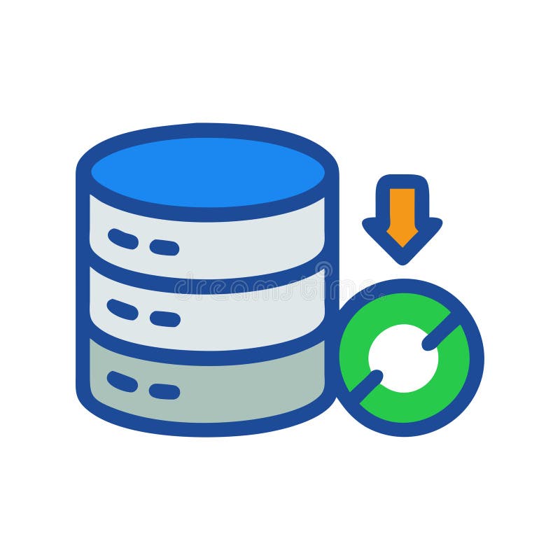 Innovative Database Backup Design Icon Stock Vector - Illustration of ...