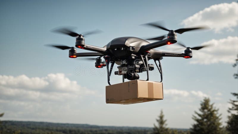 An Innovative Delivery Drone that Delivers Parcels Attached To it ...
