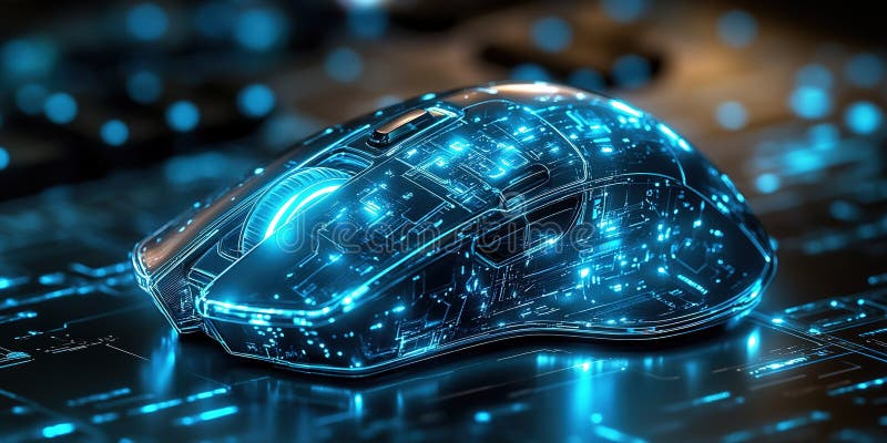 Innovative Design of a Futuristic Gaming Mouse Highlighting Advanced ...