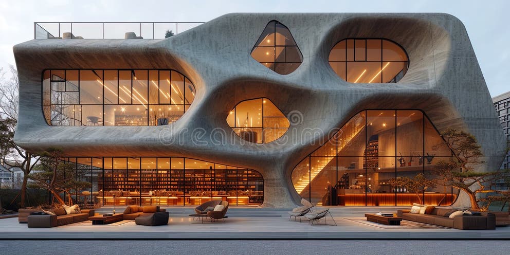 Innovative Design with Geometric Elements and Expressive Lines Adding ...