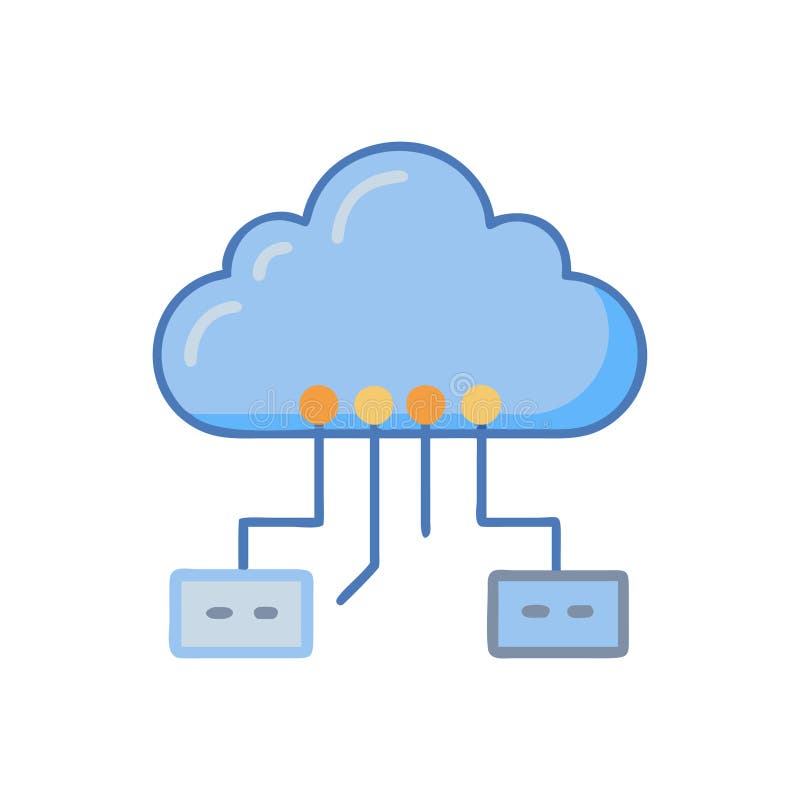 Innovative Cloud Gateway Design Icon Stock Vector - Illustration of ...