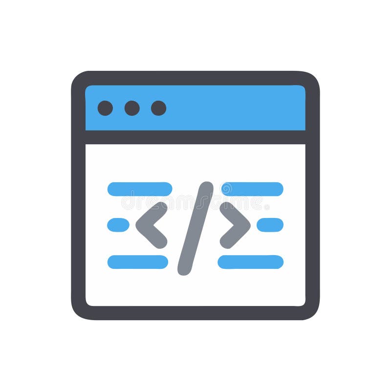 Innovative Code Editor Design Icon Stock Illustration - Illustration of ...