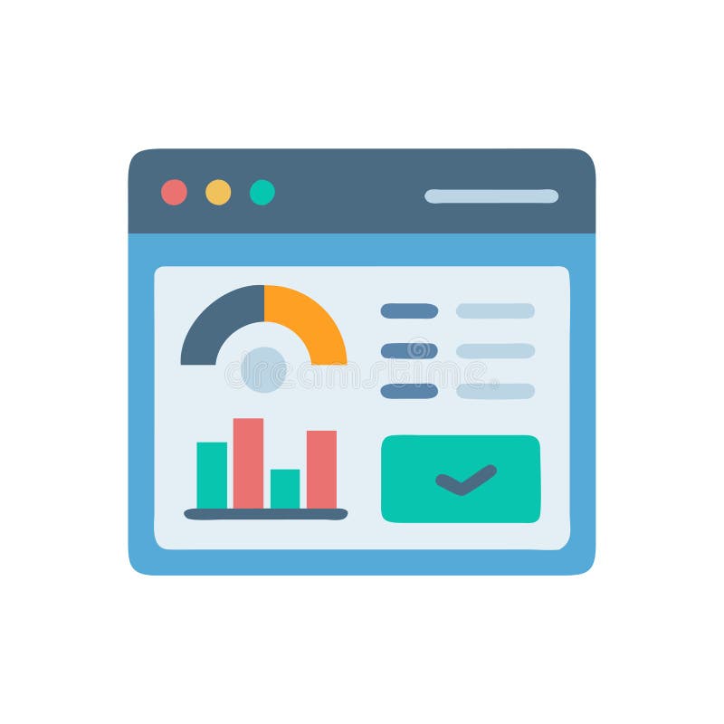 Innovative Dashboard Design Icon Stock Illustration - Illustration of ...