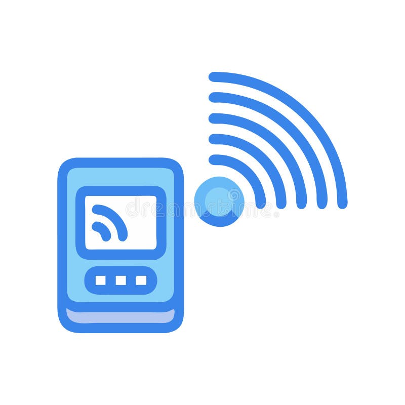 Innovative RFID Reader Design Icon Stock Illustration - Illustration of ...