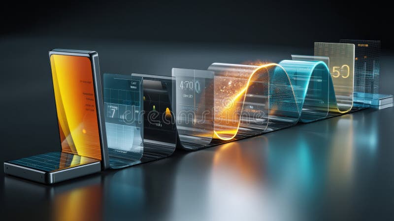 Innovative Design Illustrating Transition from Folded Phone To Wearable ...