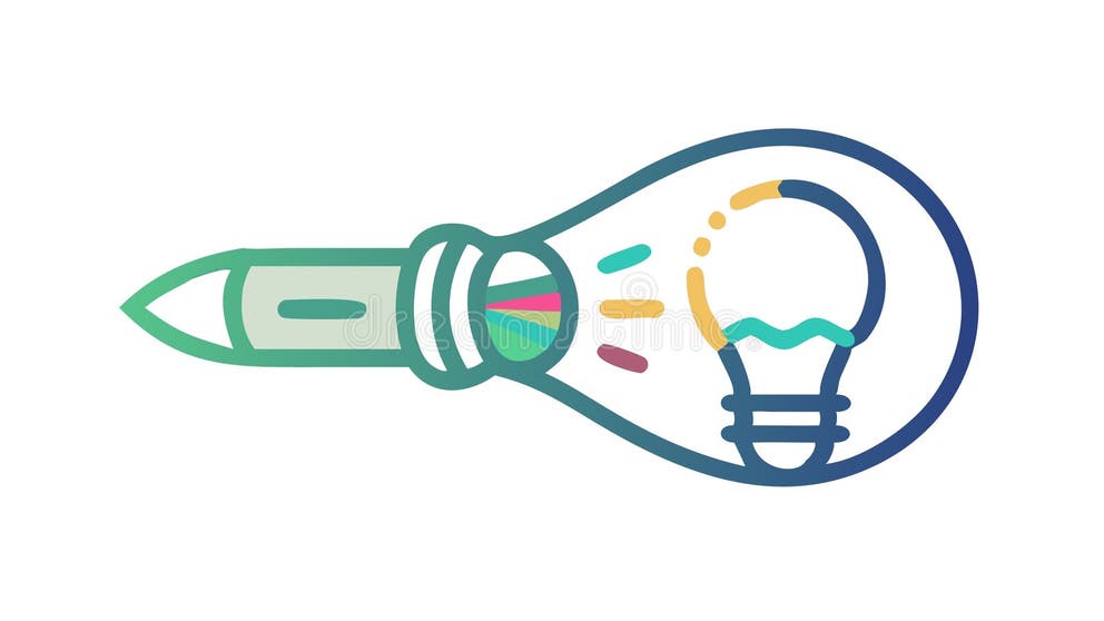 Innovative Design Lightbulb, Creative Solution Concept, Vector Design Generative AI Stock Vector ...