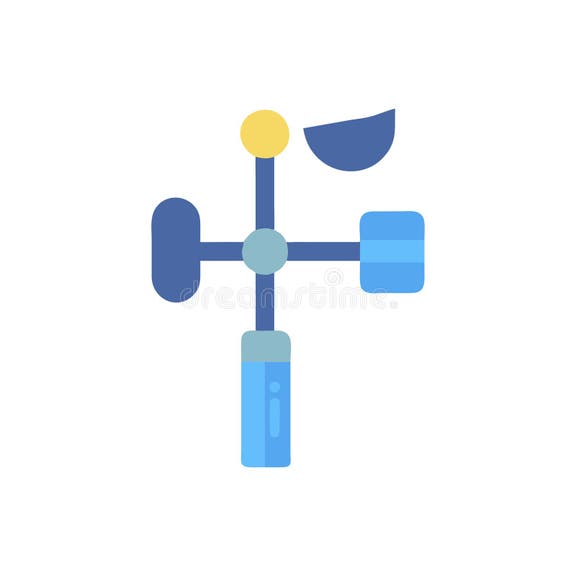 Innovative Anemometer Vector Icon Stock Illustration - Illustration of ...