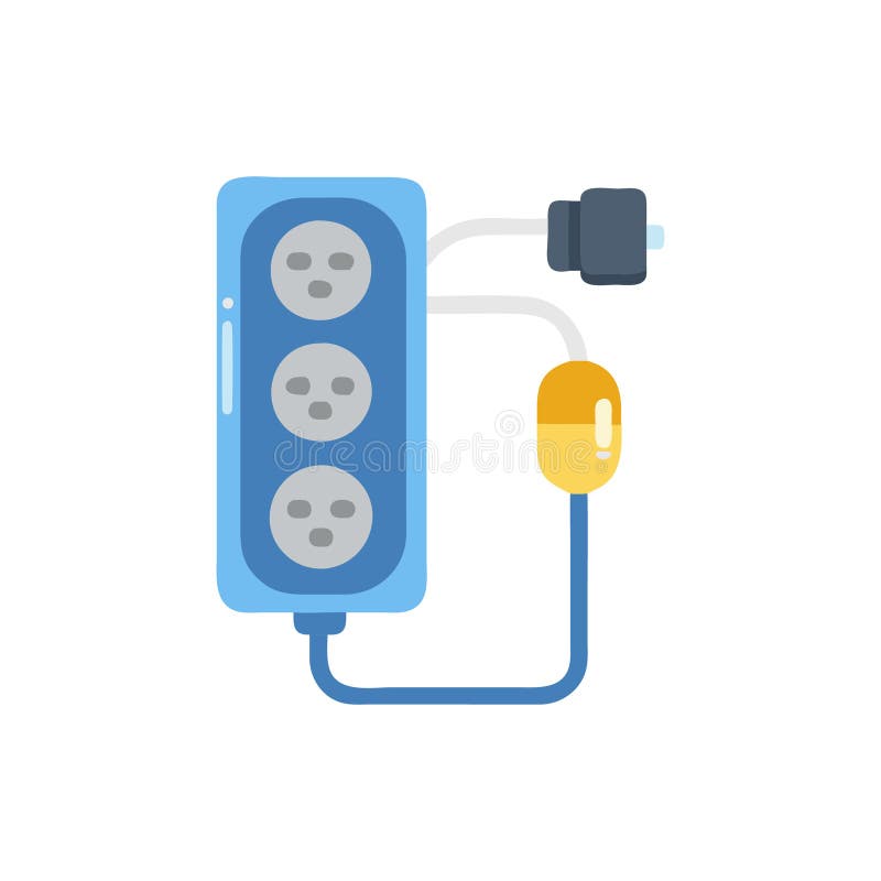 Innovative Extension Cord Vector Icon Stock Illustration - Illustration ...