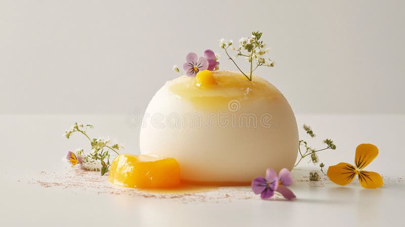 Innovative Dessert Showcasing Unique Cloud Presentation Stock Photo ...