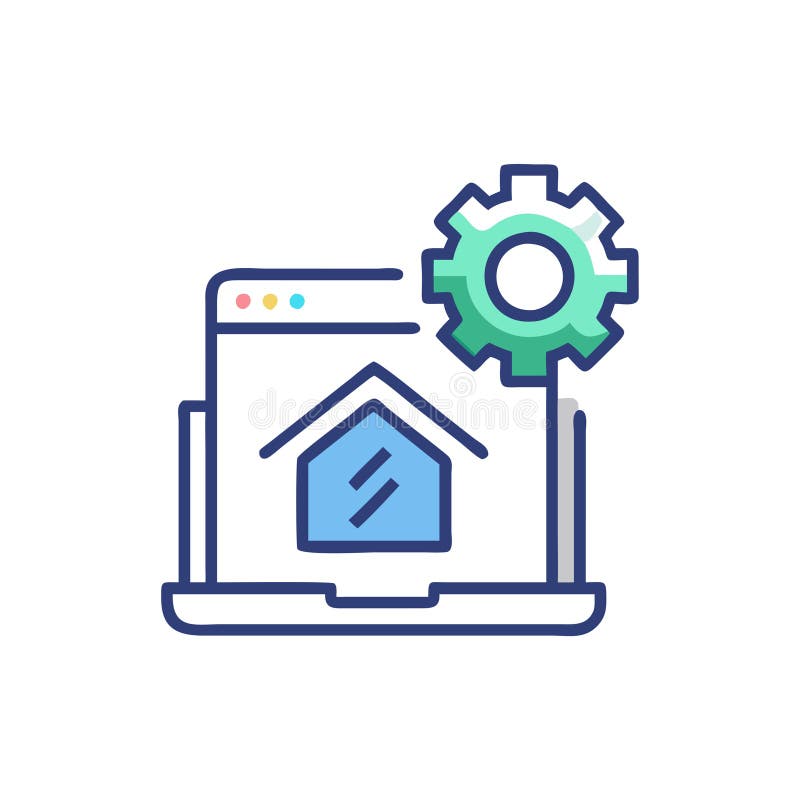 Innovative Development Icon for Industry Stock Illustration ...