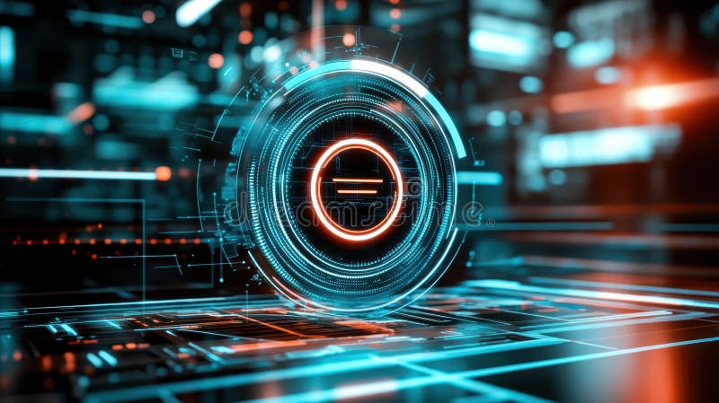 Innovative Digital Camera with Glowing Circle, Capturing the Future of ...