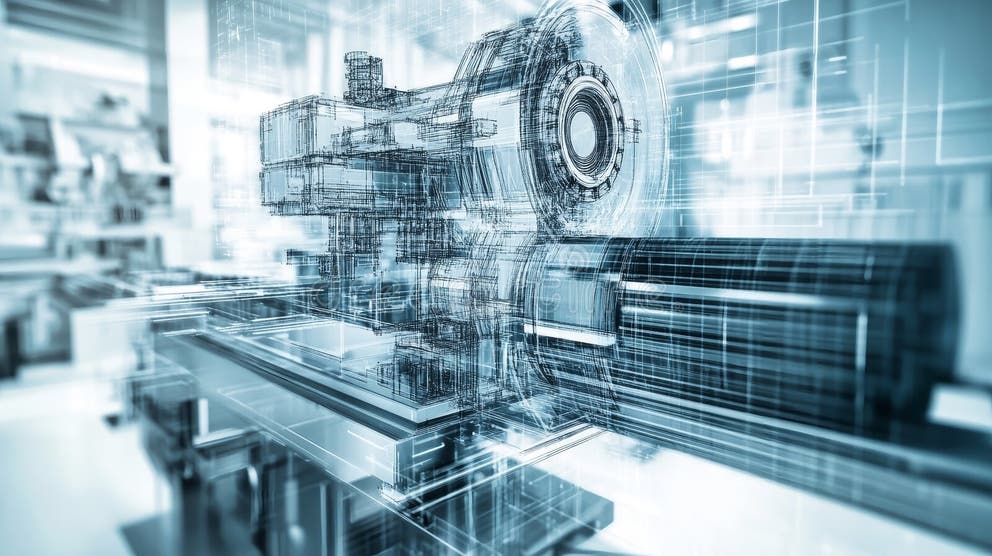 Innovative Digital Collage Showcasing Modern Machine Tools and ...