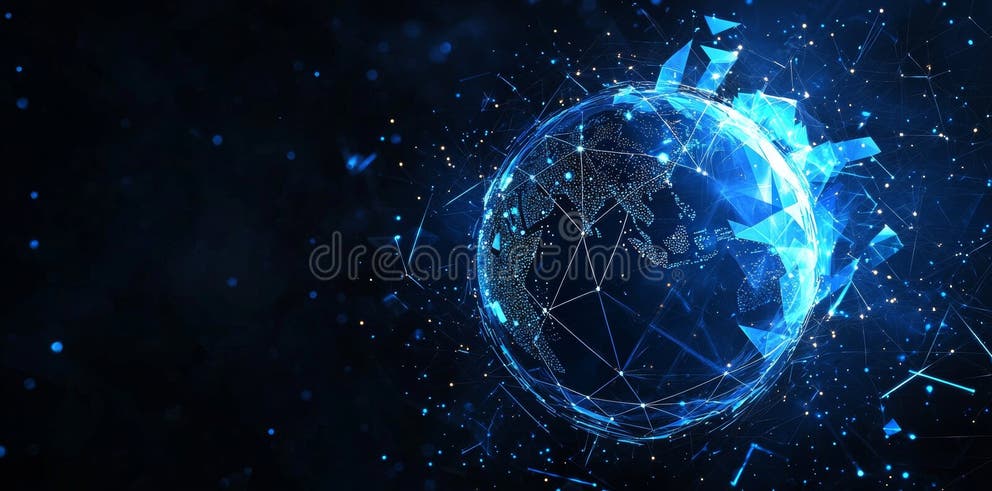 Innovative Digital Communication Technology Illustrations. Digital ...