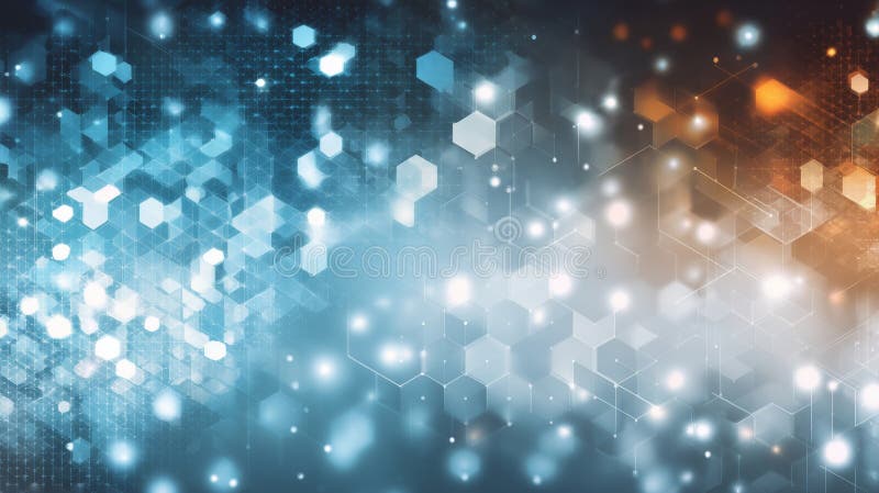 Innovative Digital Connections: Abstract Blue Waves Representing ...