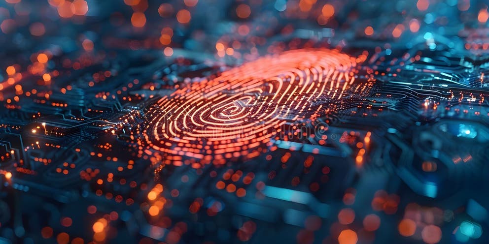 Innovative Digital Fingerprint Background for Advanced Identity ...