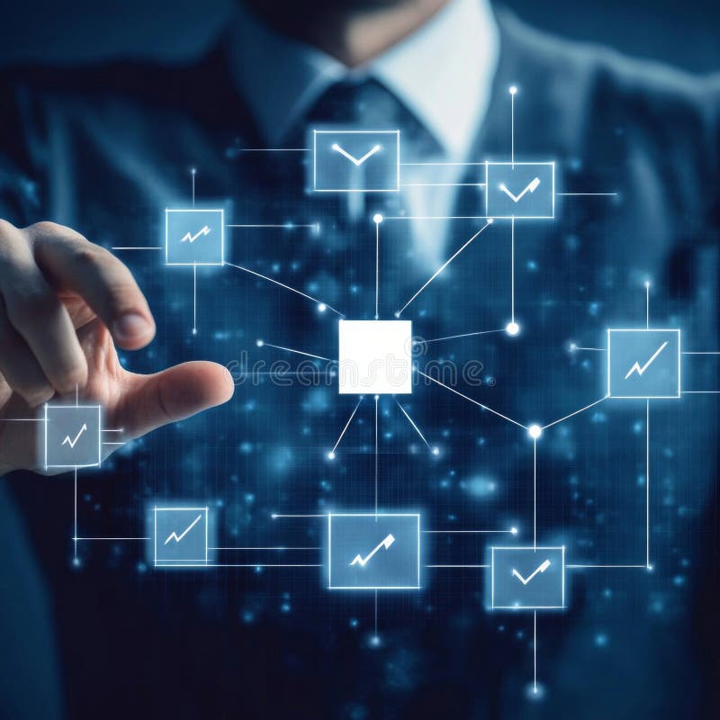 Innovative Digital Network: Hand Interacting with Data Connectors ...