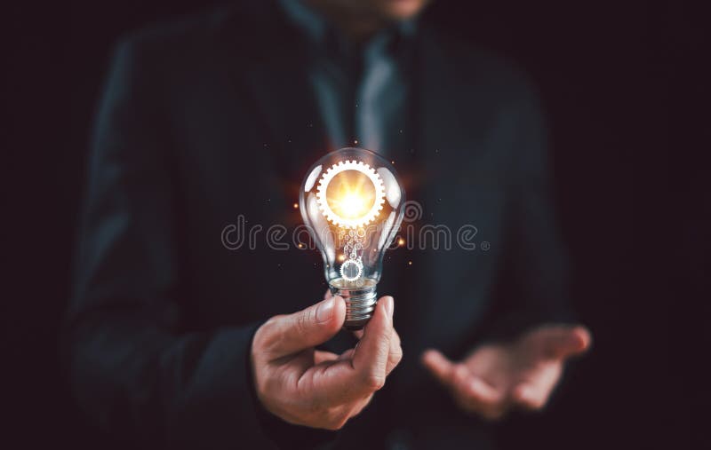 Innovative Digital Workspace with Flying Documents and Laptop ...