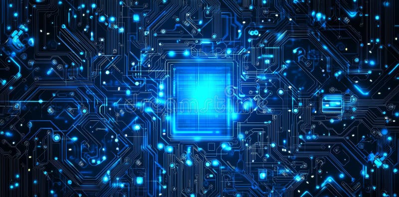 Innovative Digital Technology and Futuristic Design with Grid Line ...