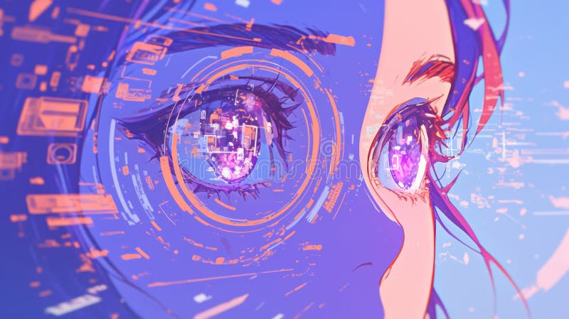 Innovative Digital Vision Concept with Connected Virtual Network Stock ...