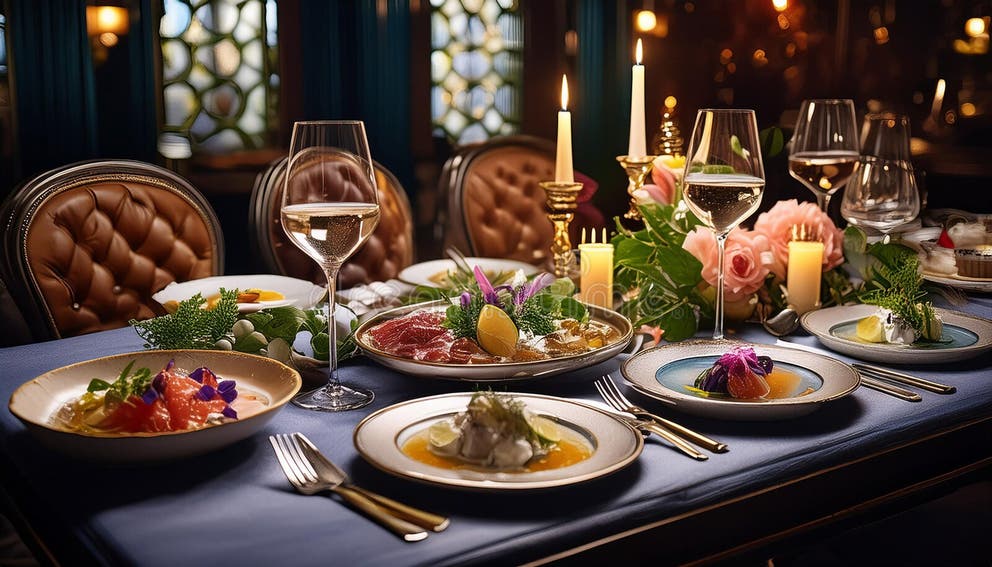 Innovative Dish on Table with Fresh Mood Stock Image - Image of brunch ...