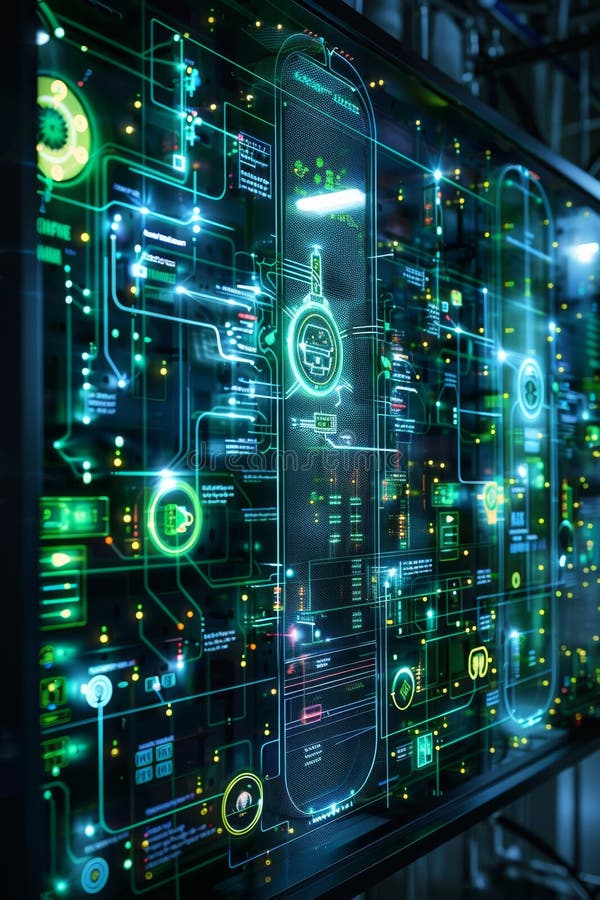 Innovative Display Showing Energy Flow and Diagrams for Clean Energy ...