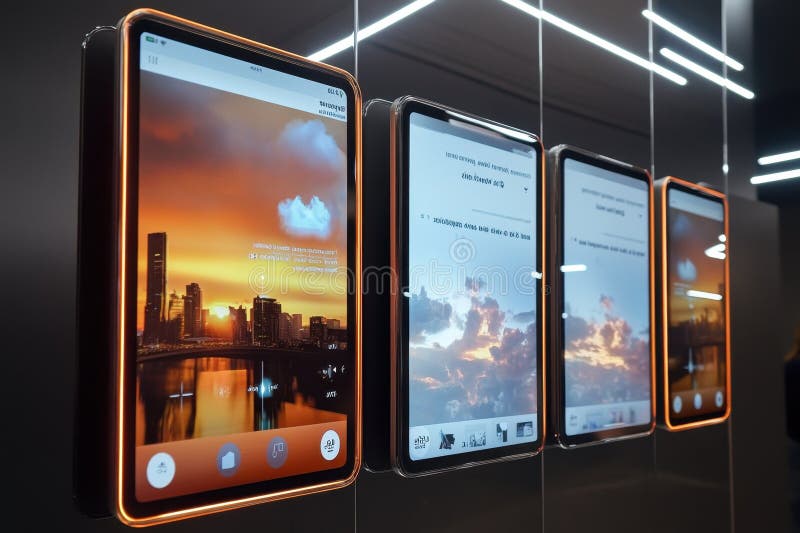 Innovative Display Technology Showcasing Interactive Screens in a ...