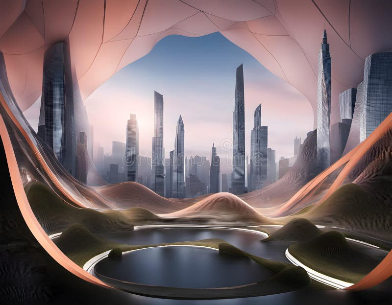 An Innovative Distorted Wave Field Set Against a Backdrop of a ...