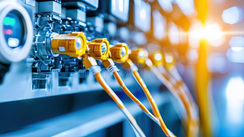 Innovative Distribution Board with Bright Connectors and Modern ...