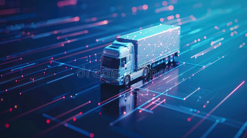 Innovative Distribution Concept Optimizing Logistics Stock Illustration ...