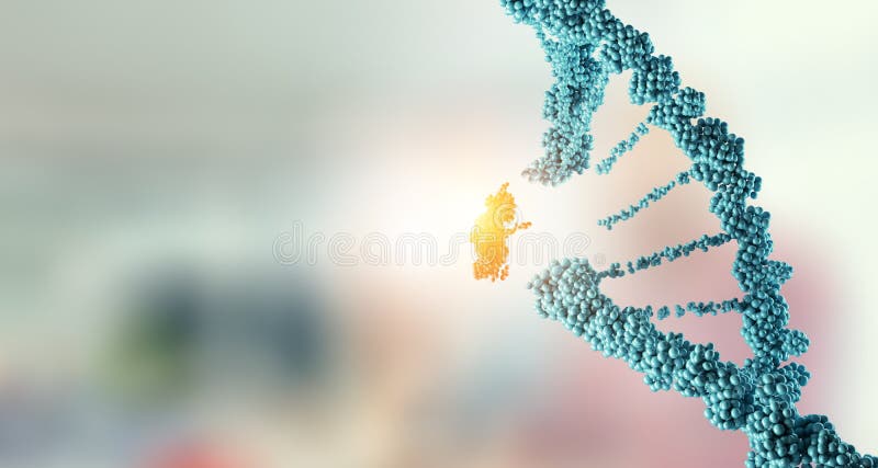 Innovative DNA Technologies in Science and Medicine Stock Illustration ...