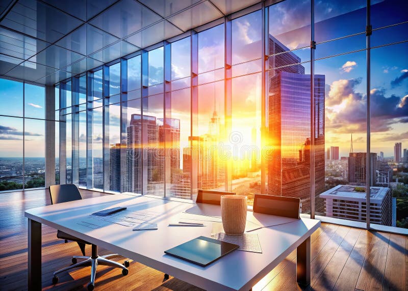 Innovative DoubleExposure Office Design a Modern Architectural Vision ...