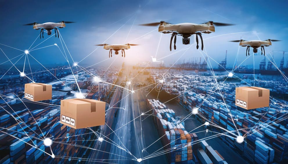 Innovative Drone Logistics Network Optimizing Supply Chain Efficiency ...