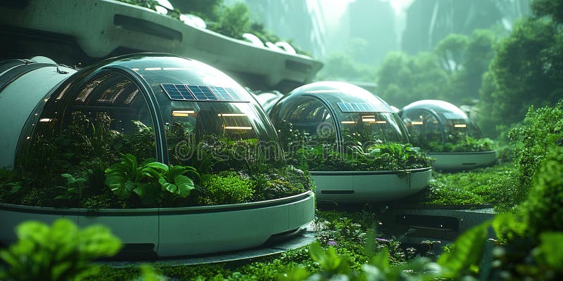 Innovative Eco-friendly Structures Thrive in a Lush Green Environment ...