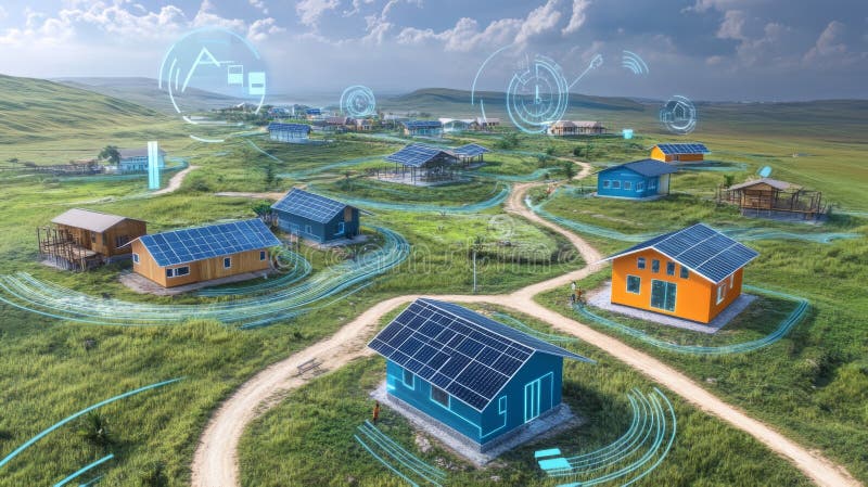 Innovative Ecofuture Development Showcasing Solar Powered Smart Homes ...