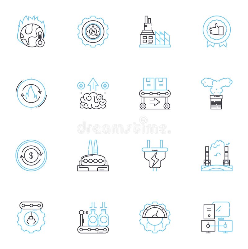 Innovative Economy Linear Icons Set. Disruption, Adaptation, Creativity ...