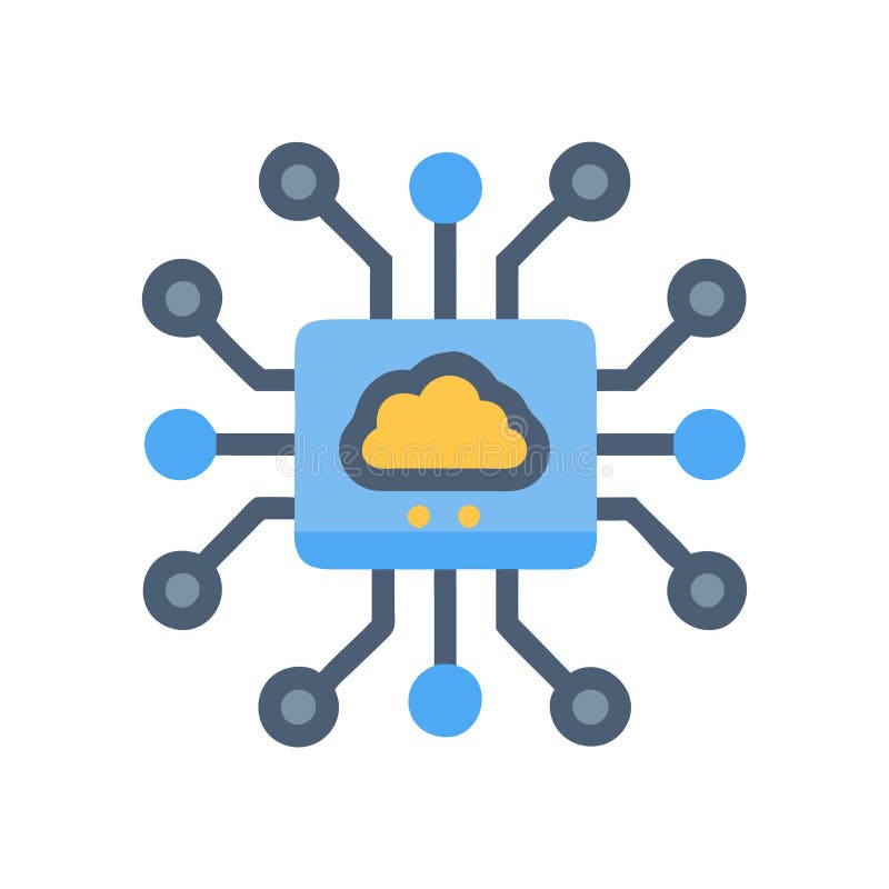 Innovative Edge Computing Design Icon Stock Vector - Illustration of ...