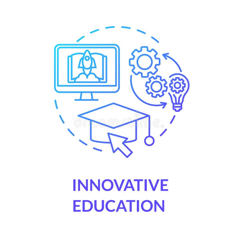 Innovative Education Concept Icon Stock Vector - Illustration of ...