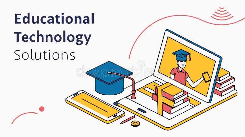 Innovative Educational Technology Solutions for Modern Learning, Vector ...