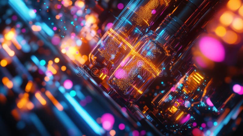 Innovative Electronic Tubes Generating Orange and Blue Particles in a ...