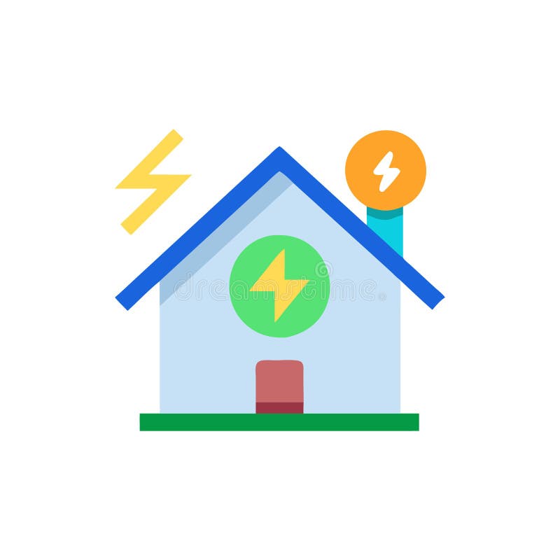 Innovative Energy Efficient Home Graphic Icon Stock Photo ...