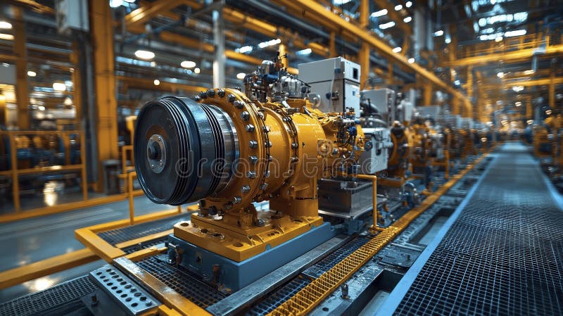 Innovative Engine Design in Industrial Context Stock Illustration ...