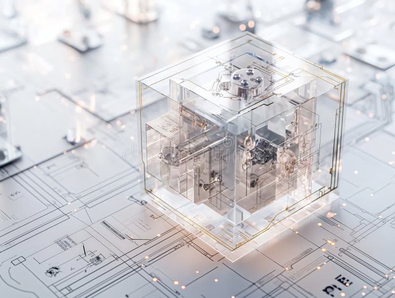 Innovative Engineering Concept Stock Photo - Image of detail, drawing ...