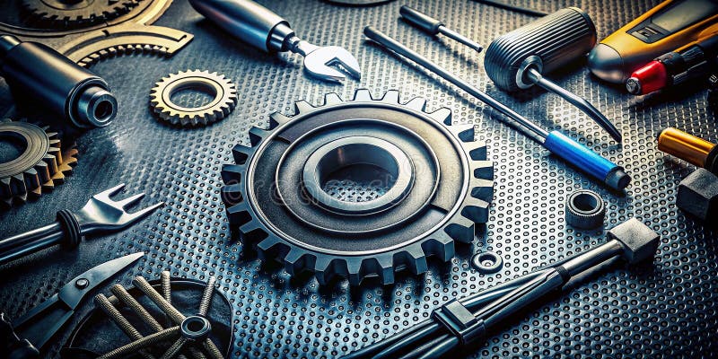 Innovative Engineering Solutions a Modern Gear Symbol Illustrates ...