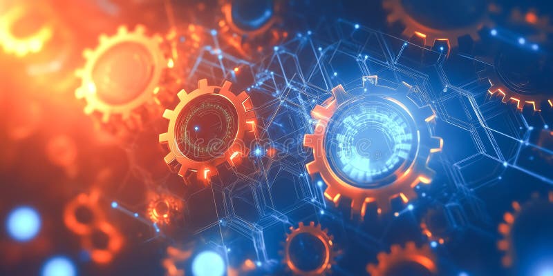 Innovative Engineering and Telecom Concept Illustrating Smart ...