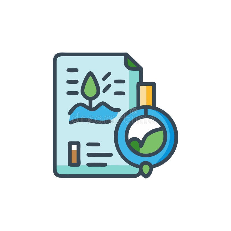 Innovative Environmental Assessment Icon Stock Illustration ...