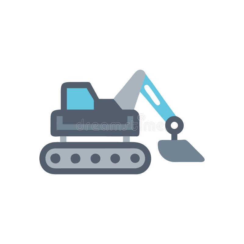 Innovative Excavator Track Icon Design Stock Illustration ...